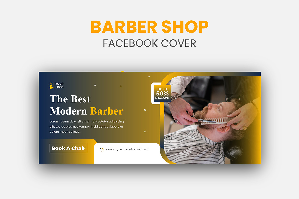 Barber Shop Facebook Cover