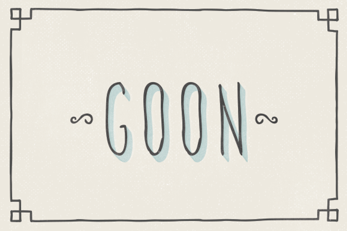 Goon, a Handwritten Font by jeremybooth