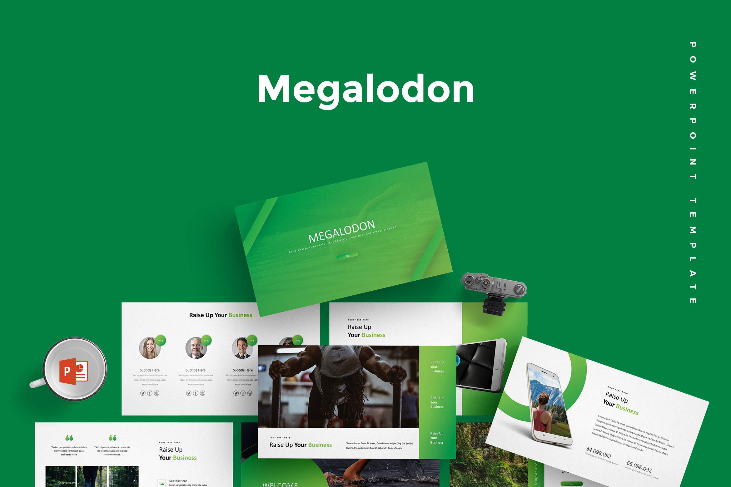Megalodon - Powerpoint Template, a Presentation Template by AQR Studio