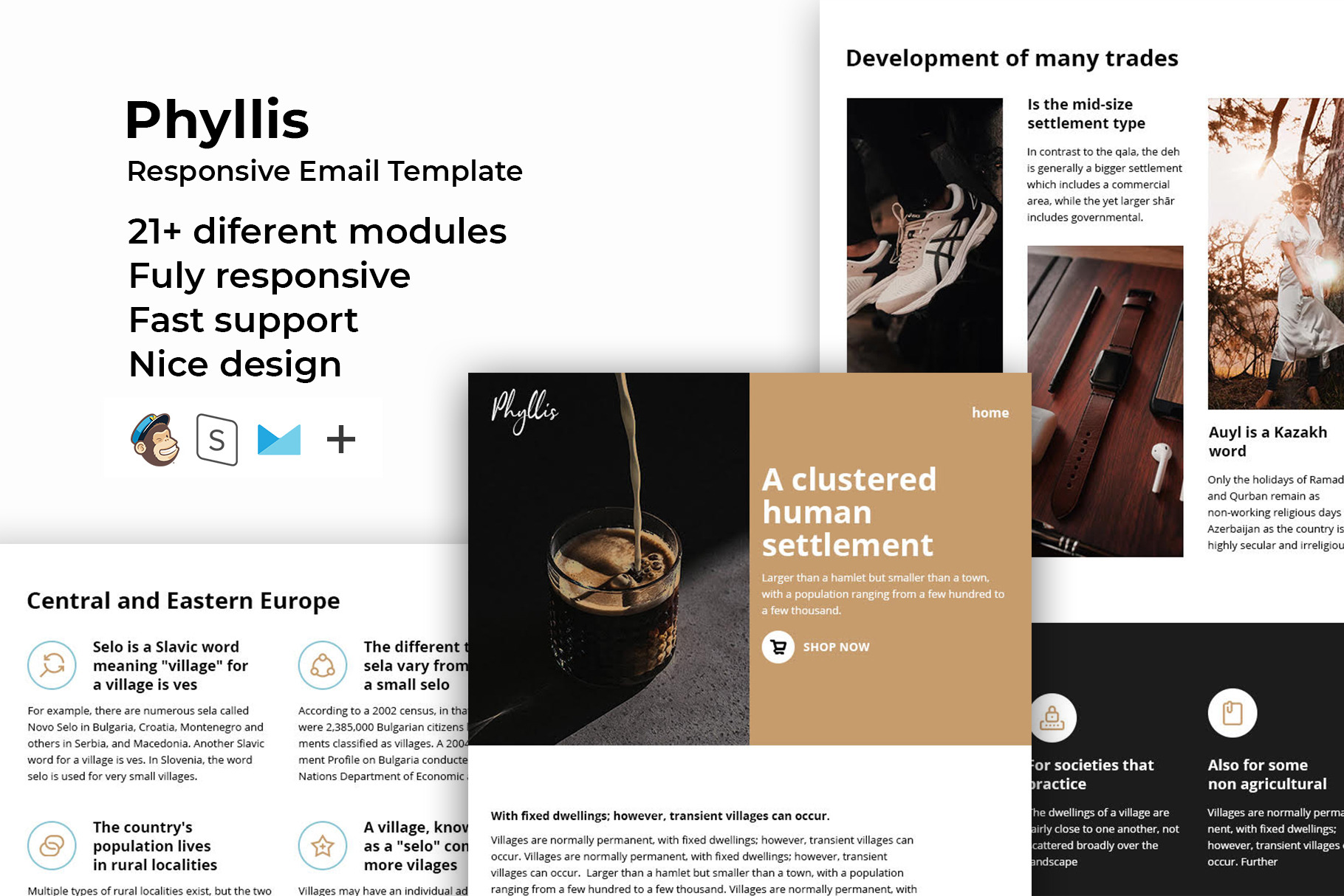 Phyllis – Responsive Email template, an Email Template by ThemesCode