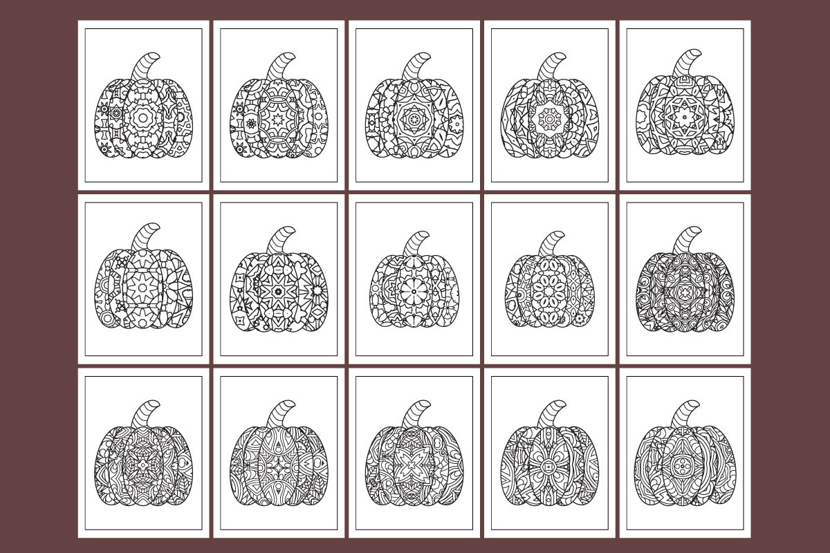 Halloween Coloring Page KDP Interior, an Object Graphic by protabsorkar11