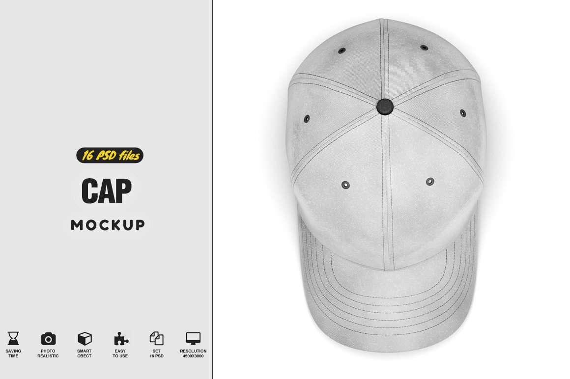 Cap Mock-up, a Merchandise Mockup by PixelMockup