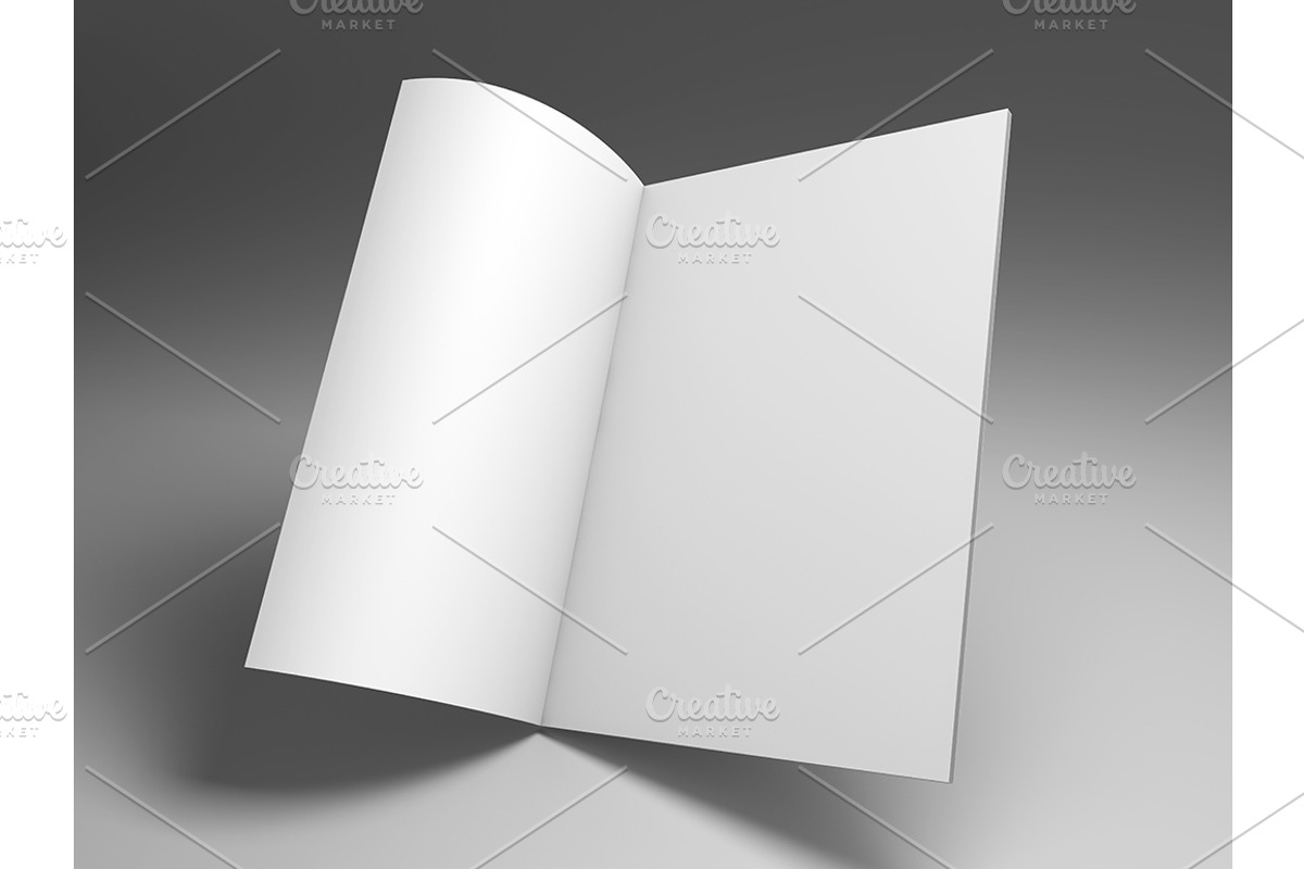 4 Magazine Templates, an Object Graphic by 3D Graphics Shop