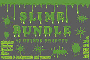 Green slime set collection, an Object Graphic by Ylivdesign