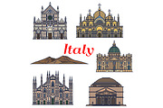 Sightseeings and buildings of Italy | Graphics ~ Creative Market