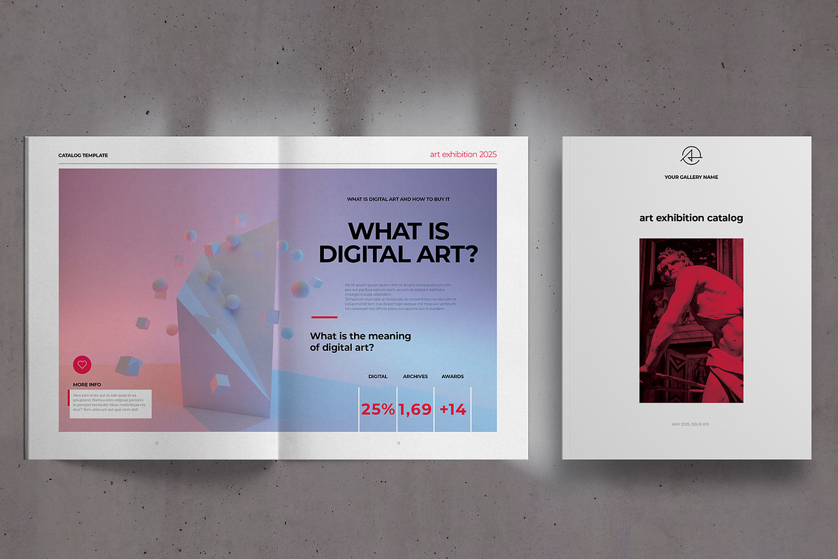 Art Gallery Exhibition Catalog Template