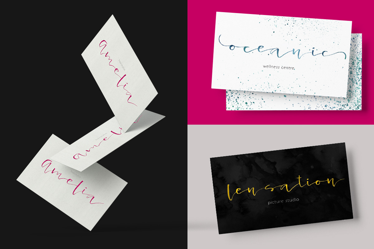 Lancaster - calligraphic font, a Script Font by Favete Art