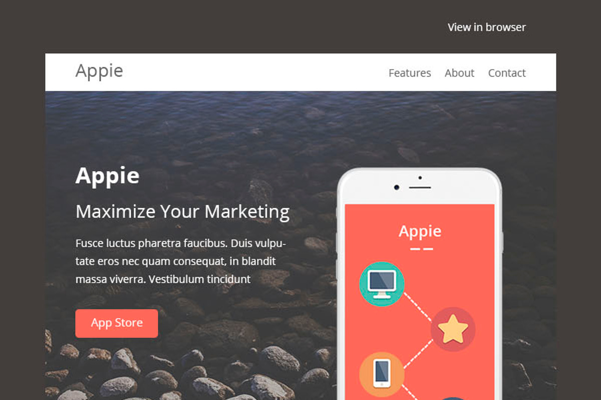 APPIE- PSD RESPONSIVE EMAIL TEMPLATE, an Email Template by Pennyblack ...