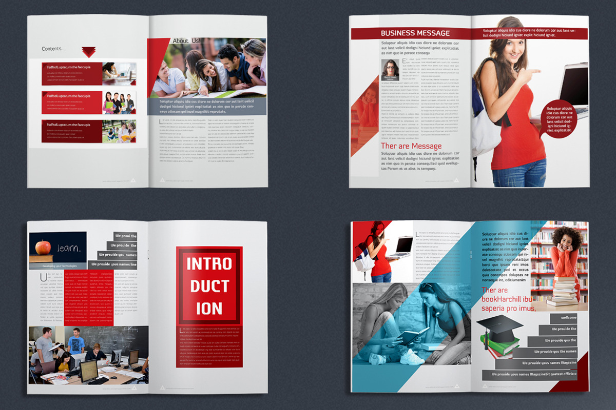 College University Magazine, a Magazine Template by artico