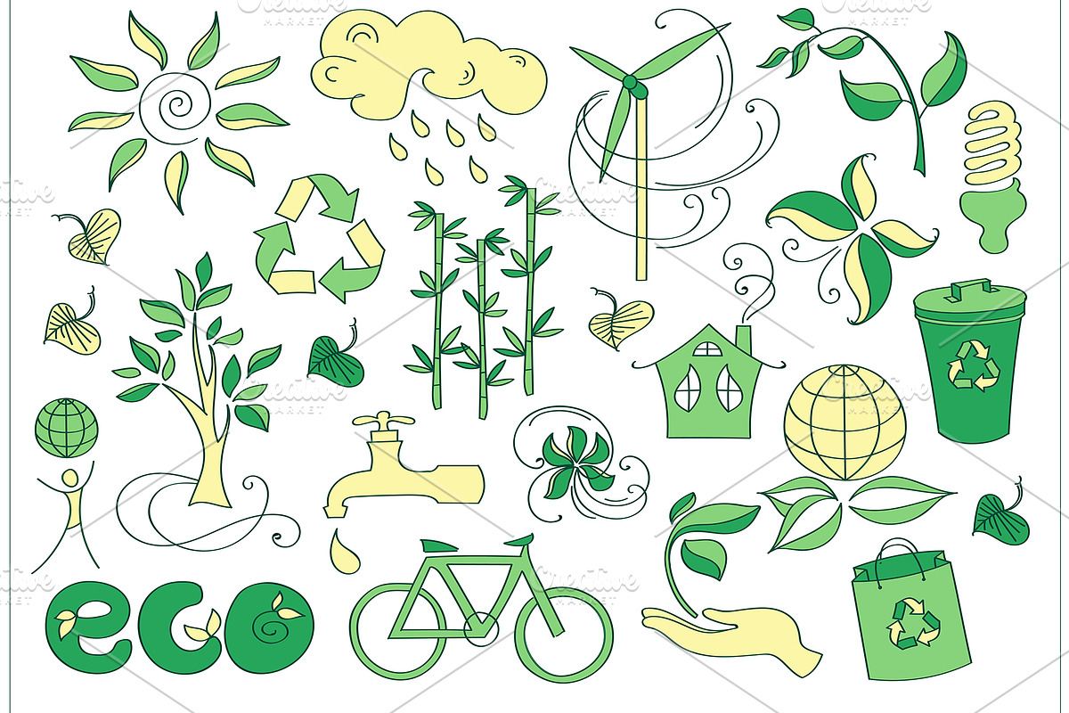 Doodle vector ecology, a Person Illustration by Netkoff