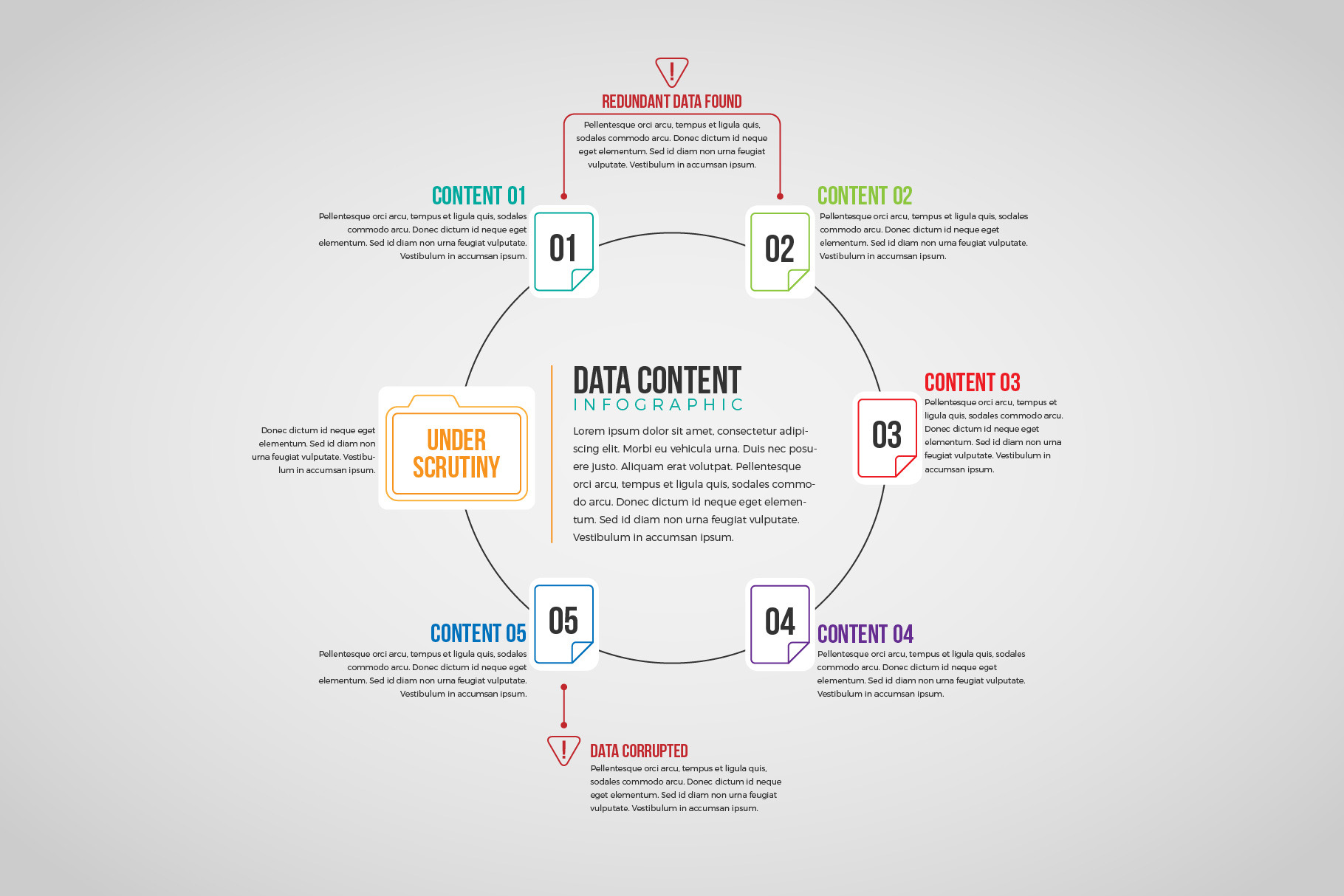 Data Content Infographic, a Templates & Theme by h.utomo | Creative Market
