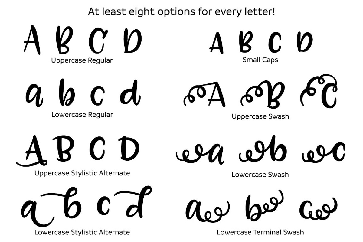 Zooky Squash: a hand-lettering font, a Script Font by Missy Meyer