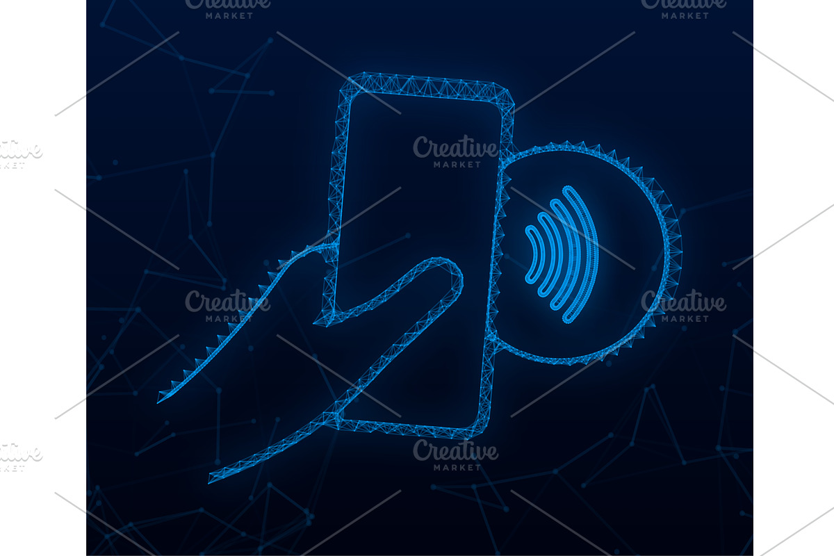 Contactless wireless pay sign logo, a Finance Illustration by DG-Market ...