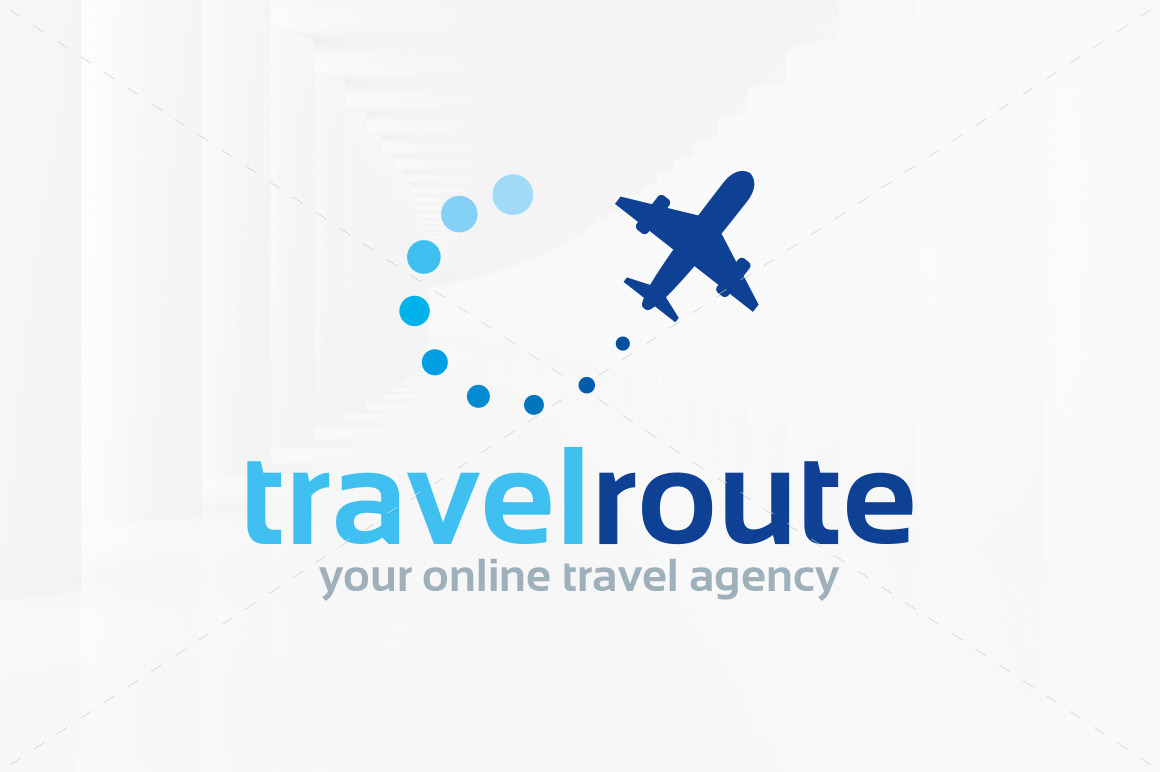 Travel Route Logo Template, a Branding & Logo Template by LOGOMAGINE