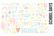 School Learning Doodle Clipart, an Education Illustration by Pepper