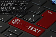 Custom Key on Keyboard Mockups | Book & Magazine Mockups ~ Creative Market