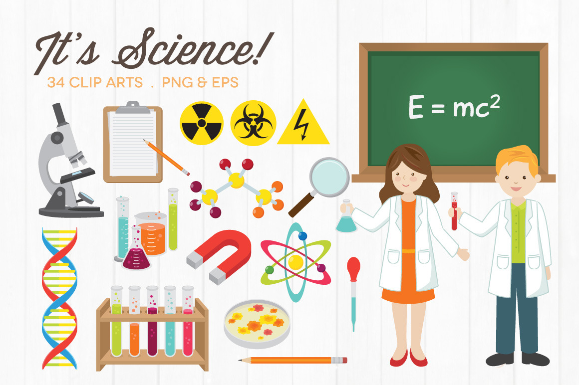 Science Clip Art, an Illustration by cloudstreetlab
