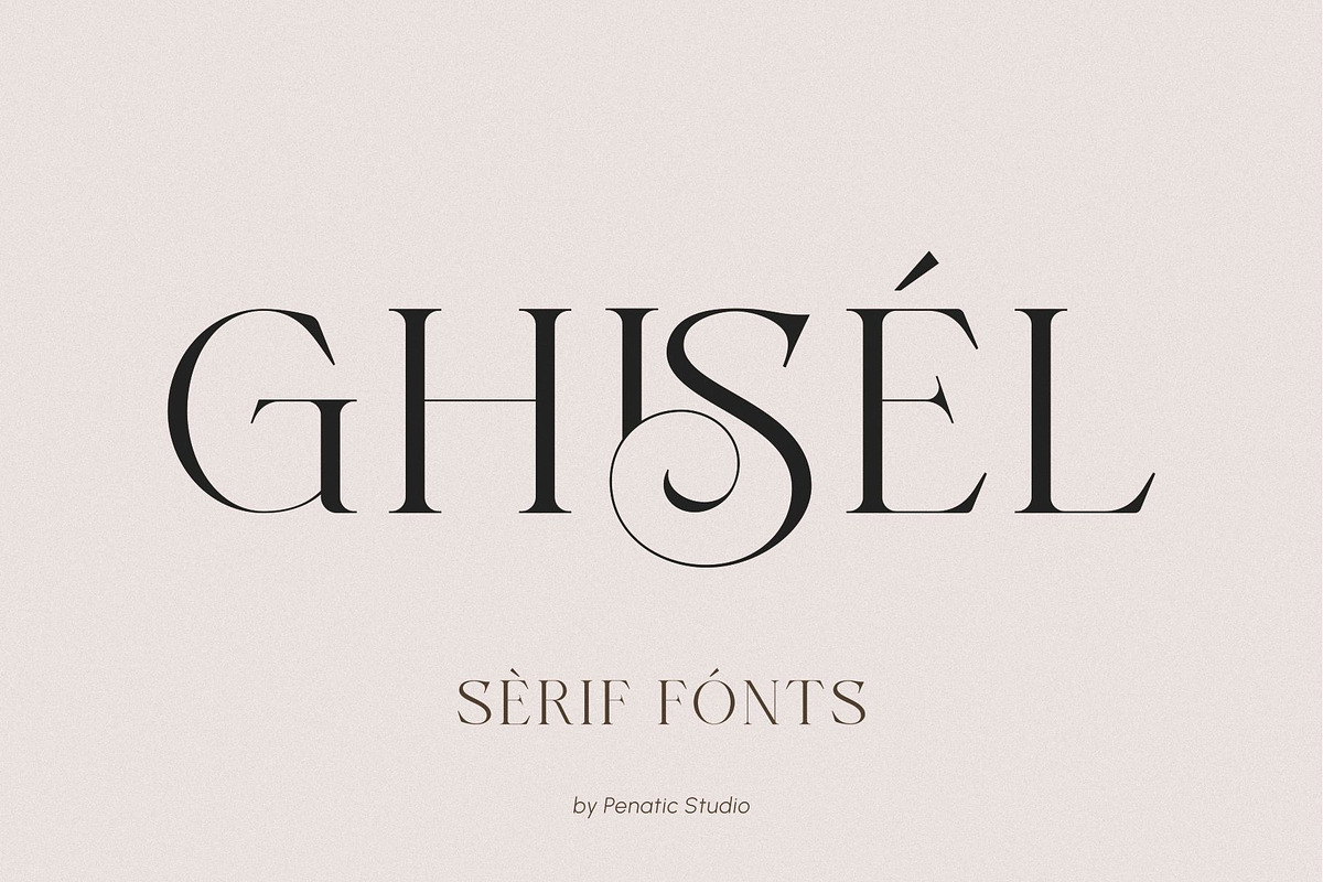 GHISEL, a Serif Font by Penatic Studio