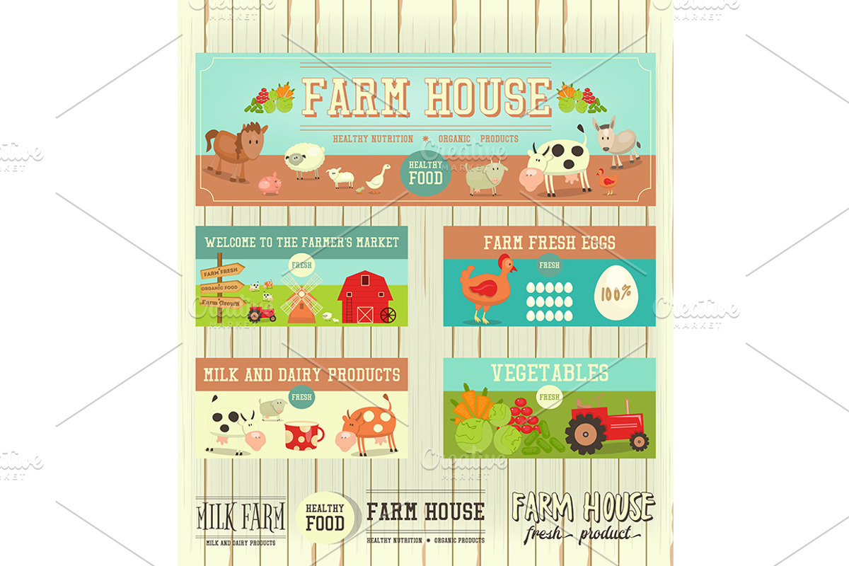 Farm House Posters, an Animal Illustration by ELFIVETROV DESIGN ...