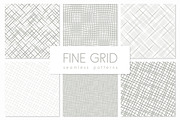 Fine Grid. Seamless Patterns Set, a Pattern Graphic by Curly_Pat
