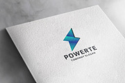 Powerte Logo, a Branding & Logo Template by Design_Planet