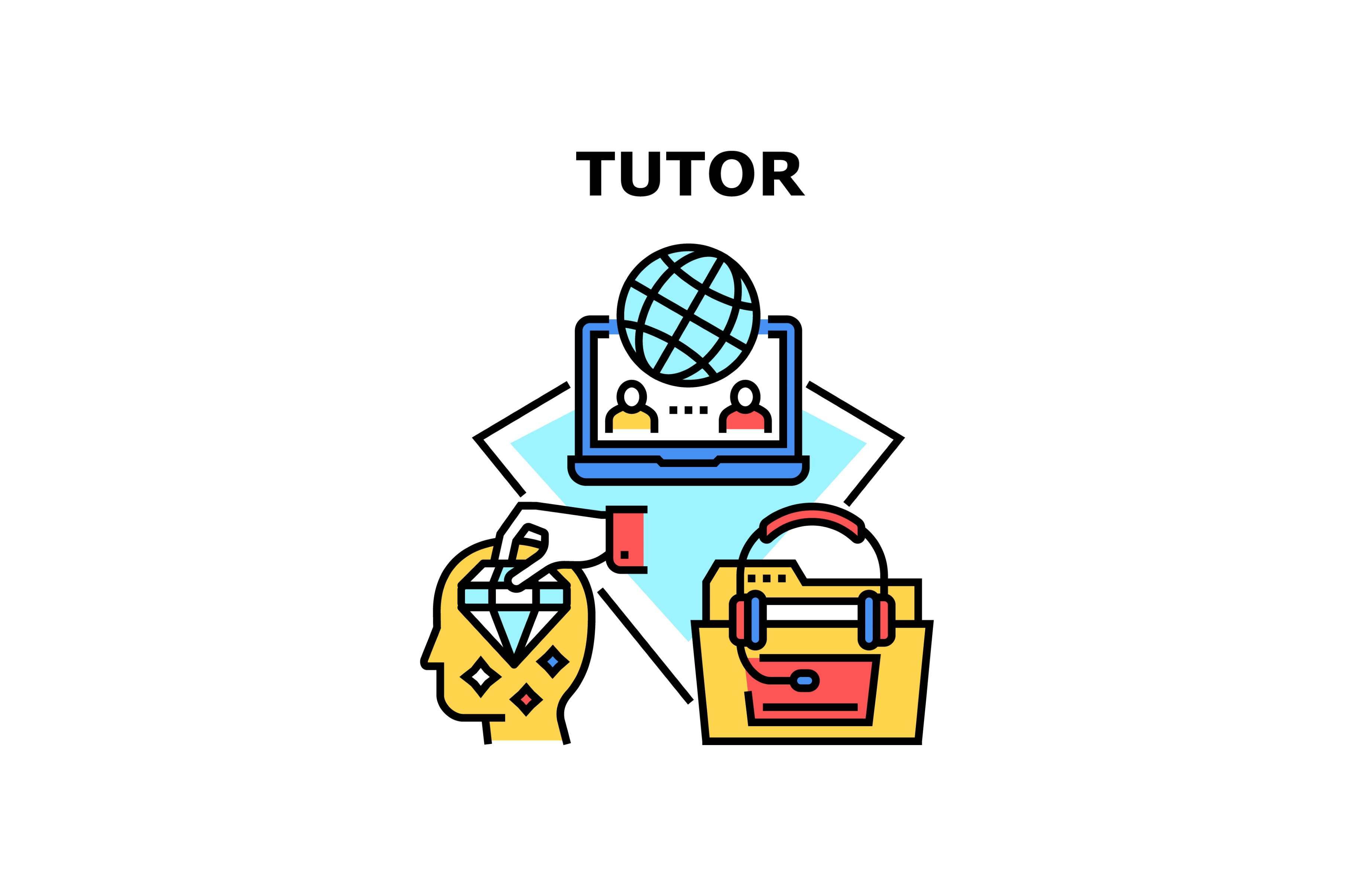 Tutor Education Vector Concept Color, an Education Illustration by ...