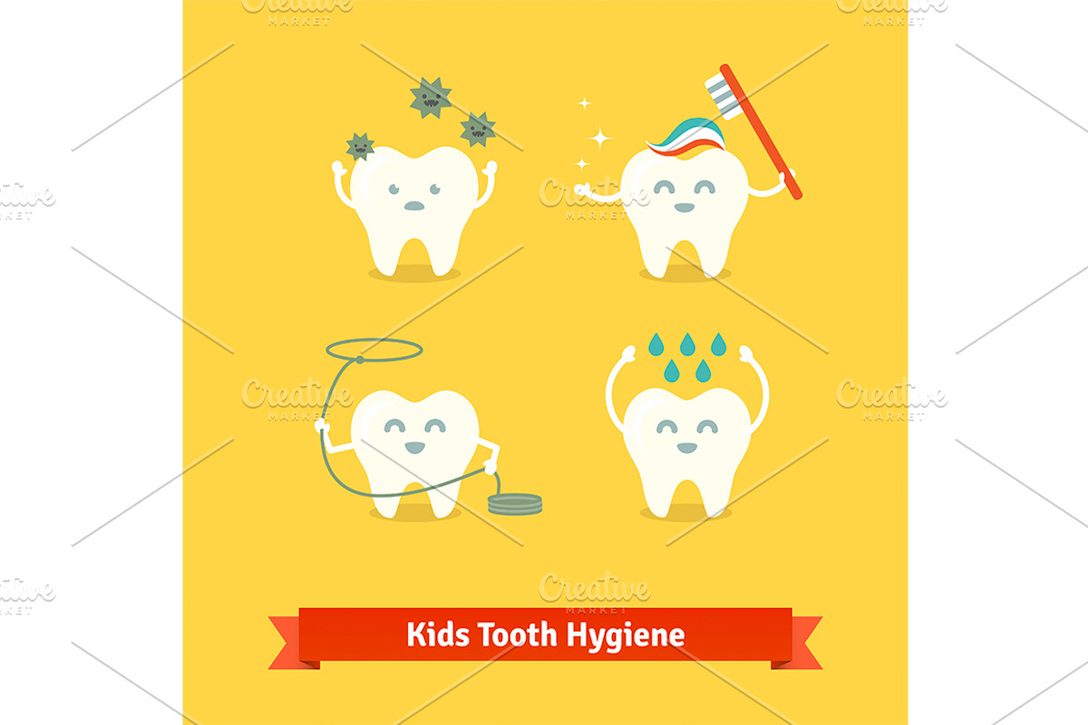 Children teeth care, an Icon by Iconicbestiary