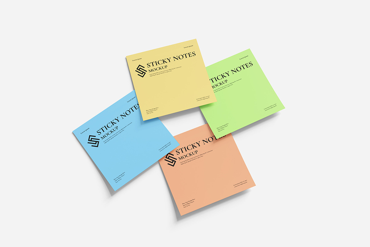 Sticky Notes Mockup, a Product Mockup by bimockup