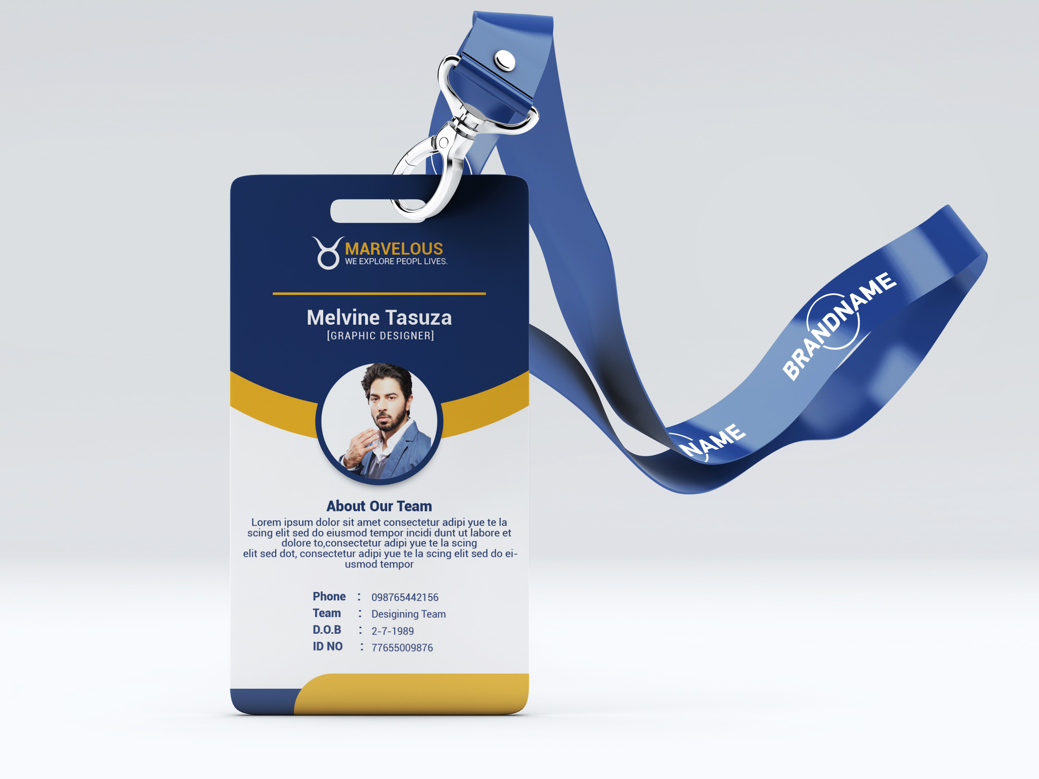 Identity Card Template, a Flyer Template by Business Flyers