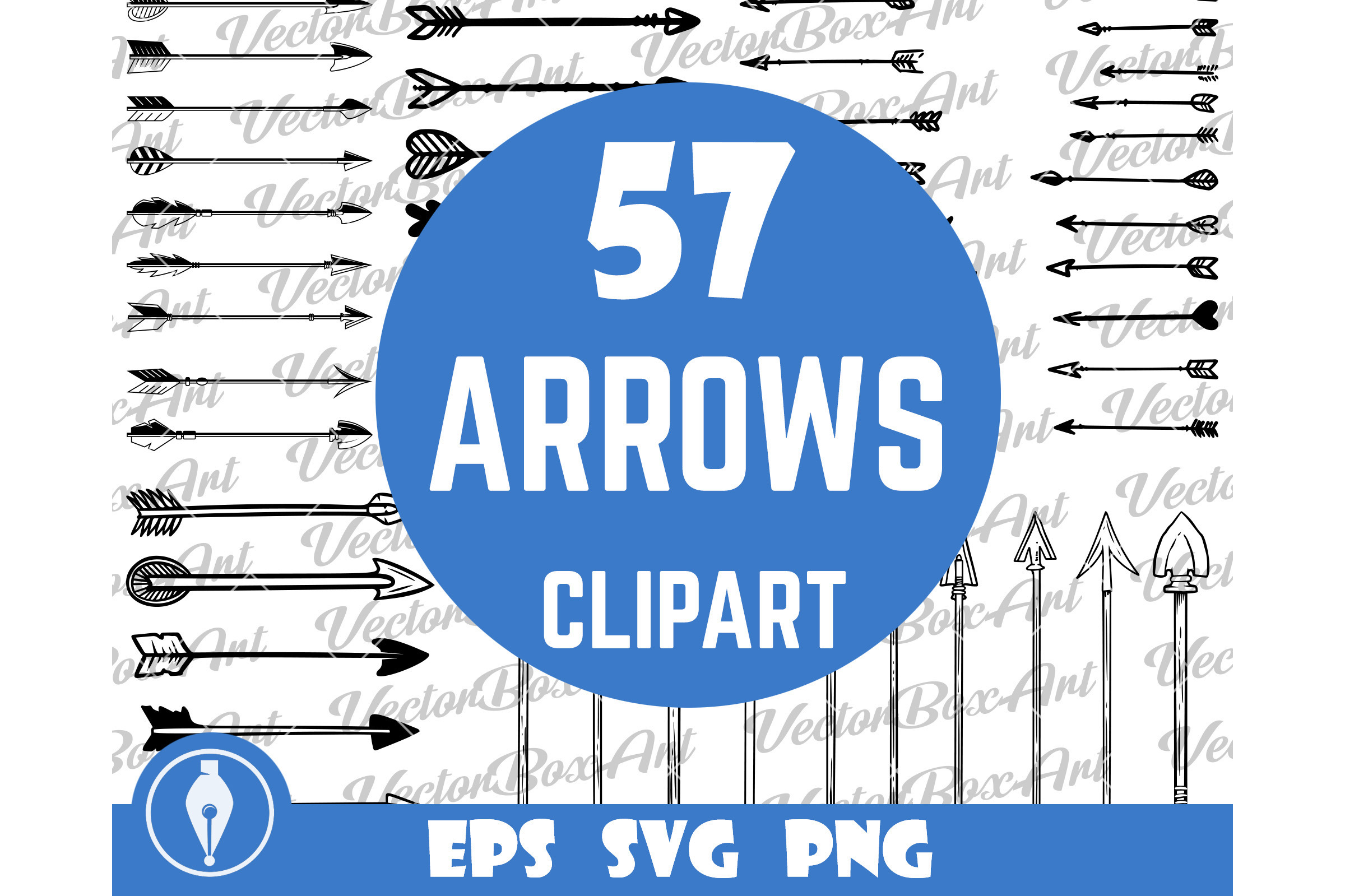 Arrow bundle, Arrow svg, Arrow cut, an Object Illustration by Vectorhight