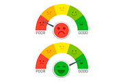 Flat emotion pain scale from poor to, a Background Graphic by Valerie ...