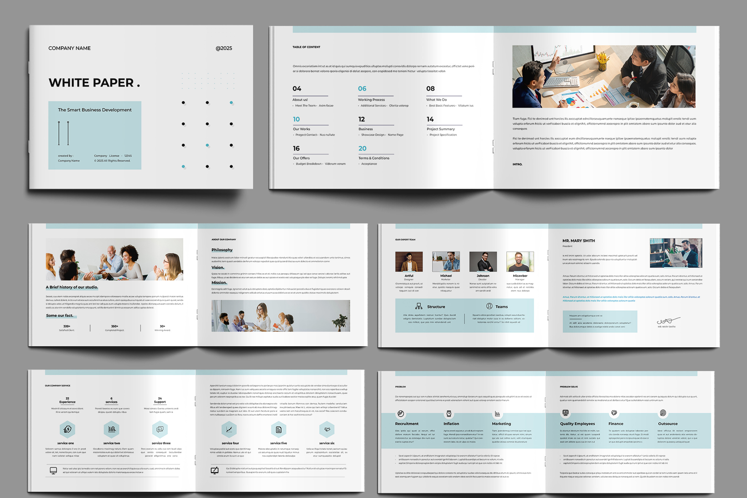White Paper Landscape Layout
