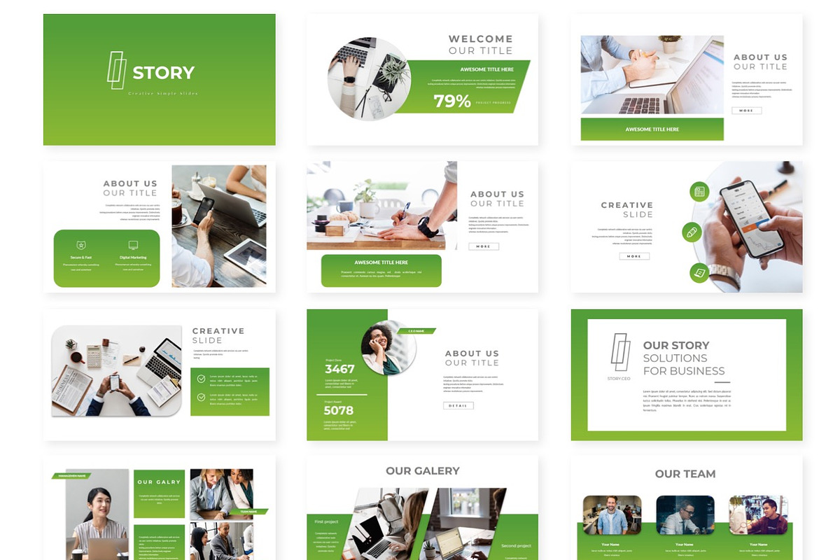 Story - Powerpoint Template, a Presentation Template by AQR Studio