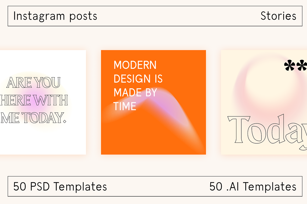 Lo Fi Instagram Templates, a Social Media Template by Bolderaja1 Studio