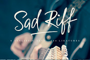 Sad Riff with 6 Stylistic Sets, a Script Font by Rad Fonts