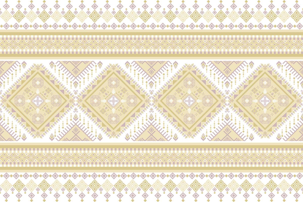 orange native ethnic pattern