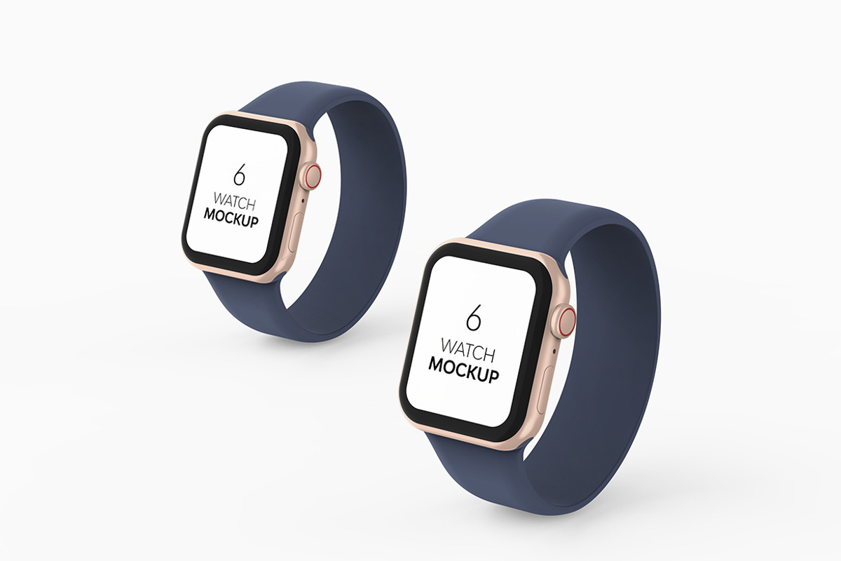 Watch 6 Mockup, a Wearable Device Mockup by UnicDesign