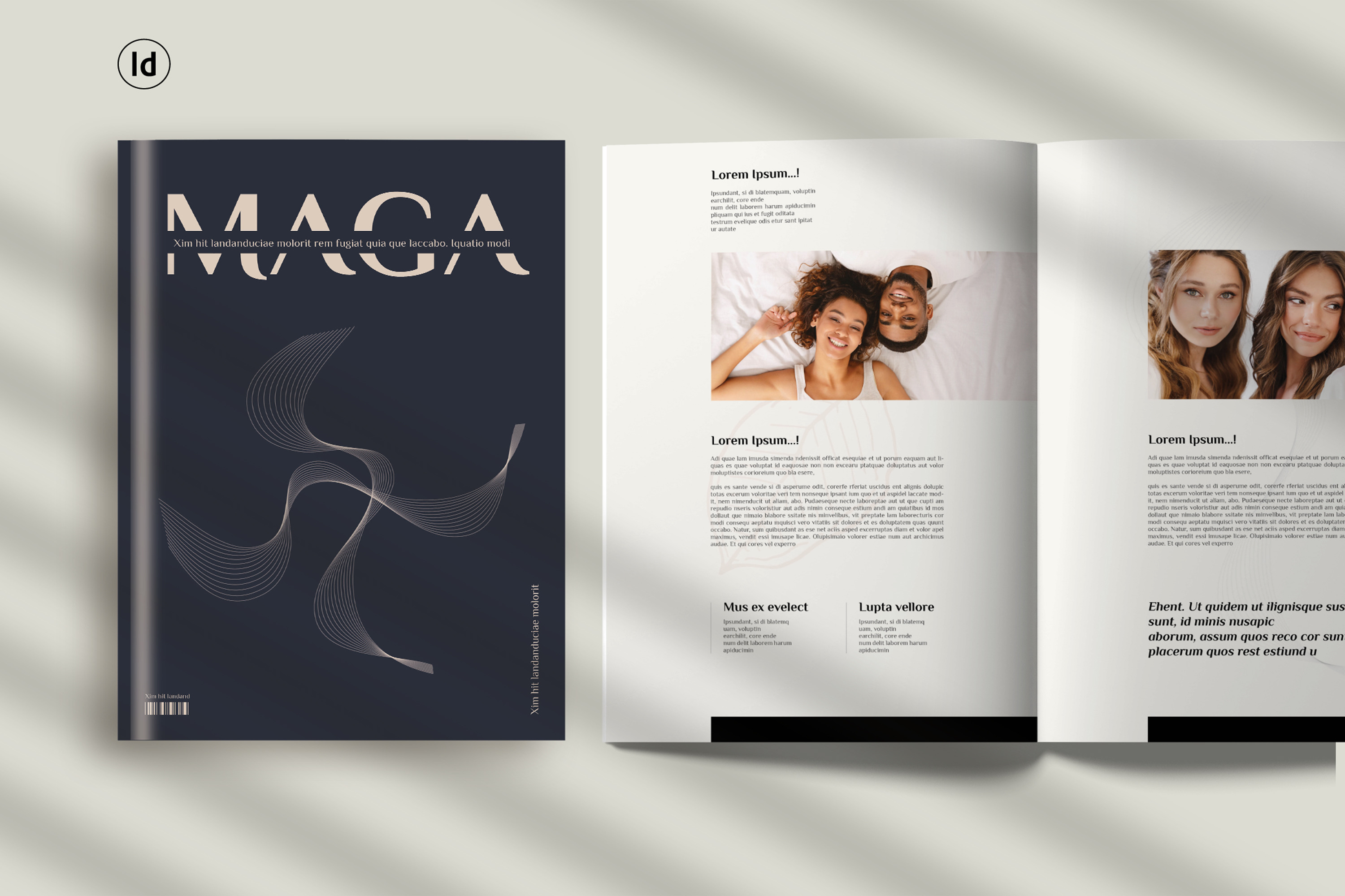 Magazine Template, a Magazine Template by PrintIdea