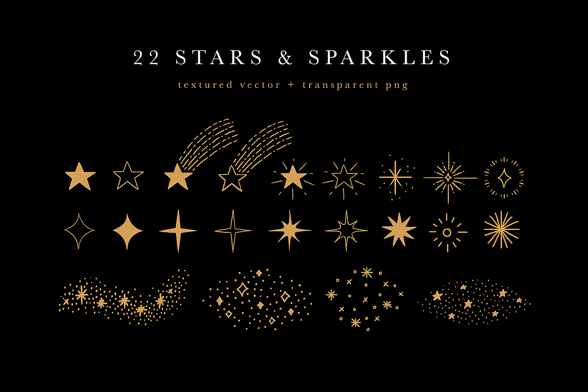 Celestial Art - Sun Moon Stars Space, a Texture Illustration by Rough ...