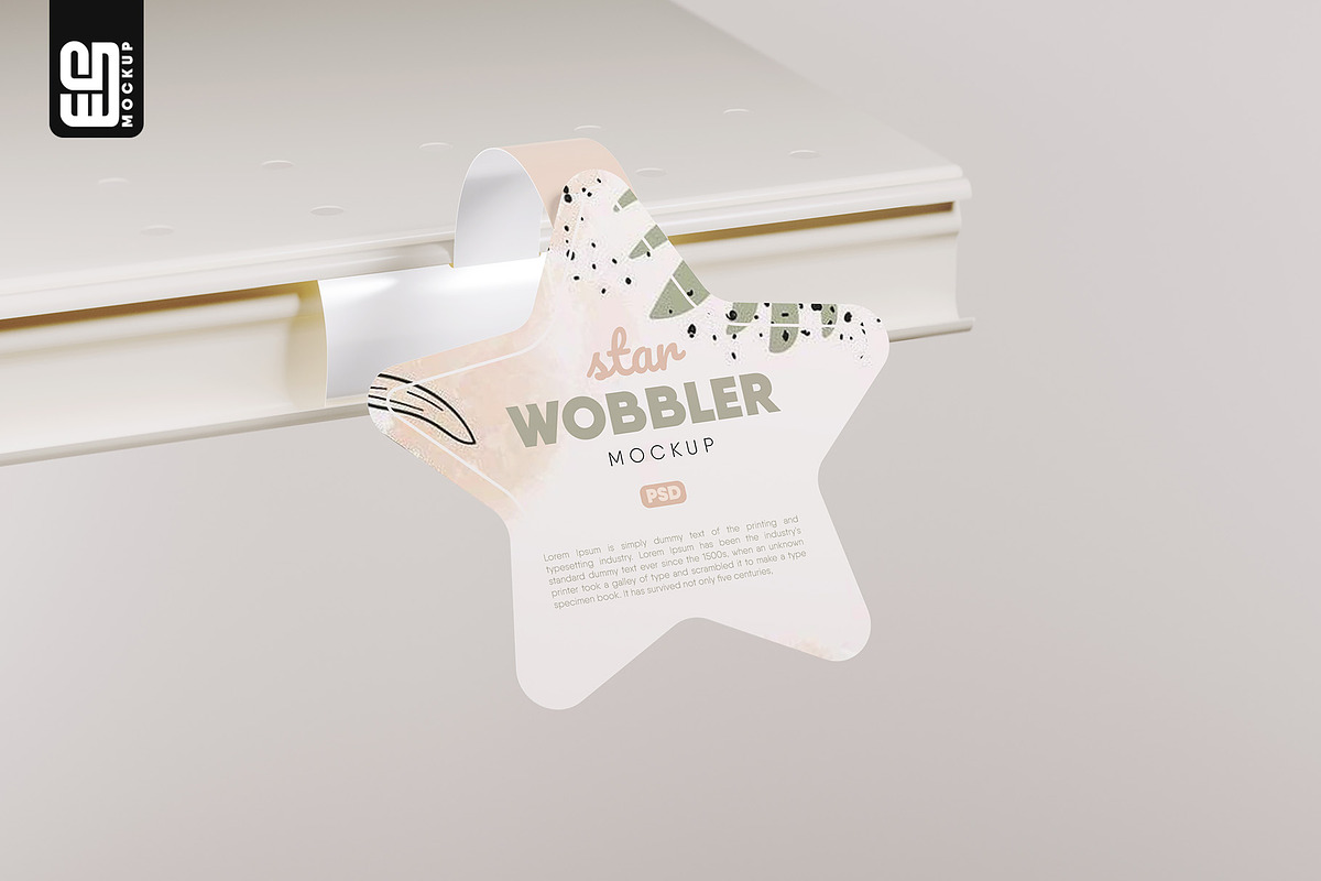 Shelf Wobbler Mockup, an Advertising Mockup by SD Mockup