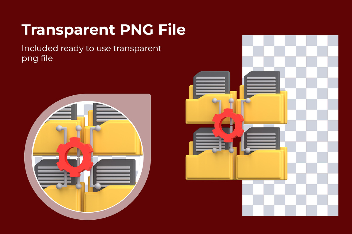 Data Management 3D Icon Pack, an Object 3D Model by Rishsketch