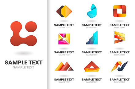 Modern Shape & Objects Vector Set, a Branding & Logo Template by Toonsteb