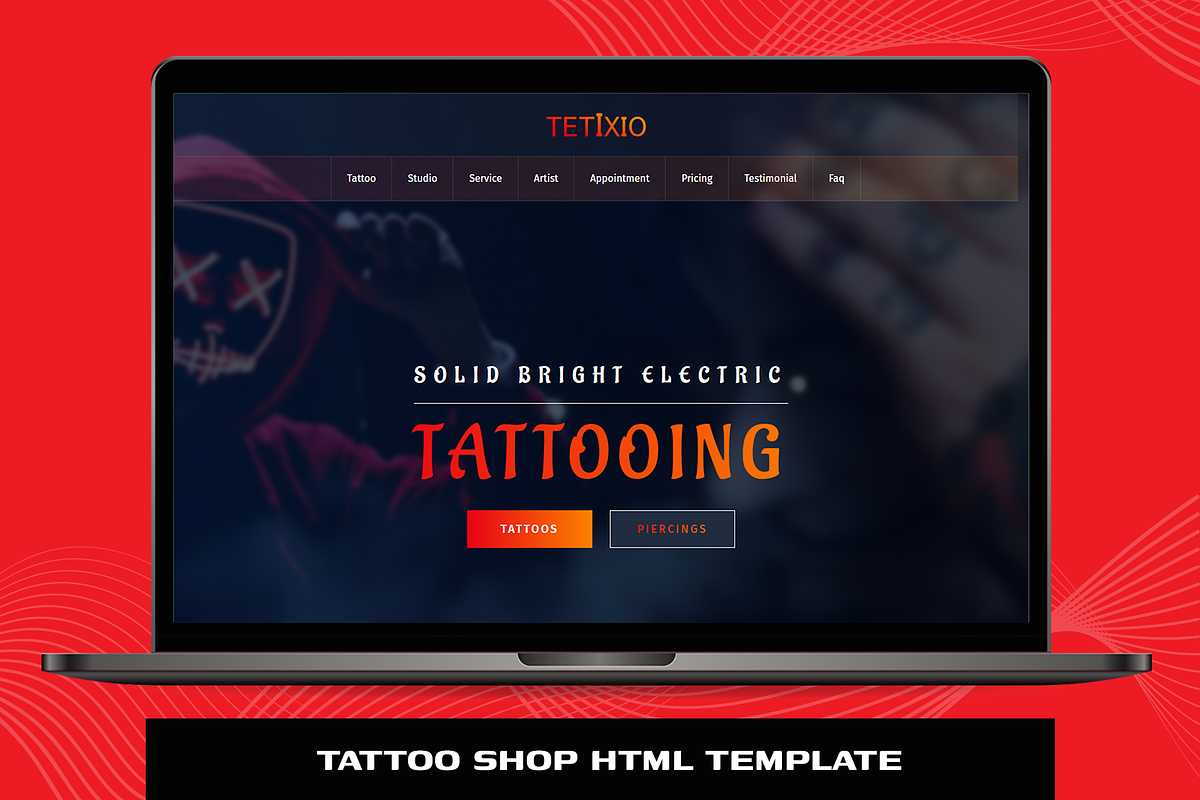 Tetixio -Tattoo Shop HTML Template