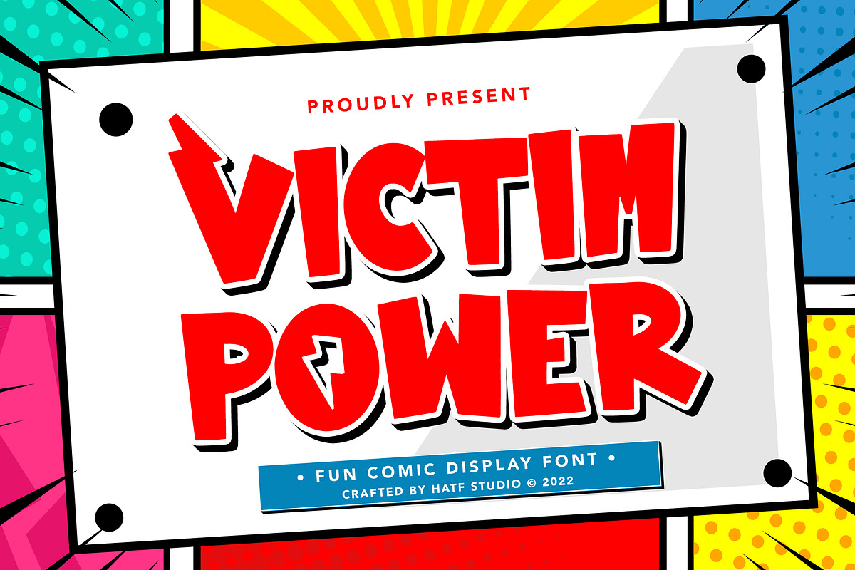 Victim Power, a Sans Serif Font by HATFSTUDIO