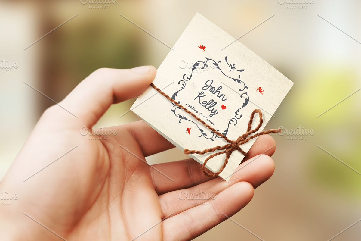 Mini Wedding Invitation Card, an Invitation Template by ShapShapy
