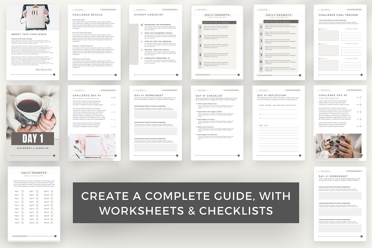 Wellness Challenge Template Creator, a Brochure Template by Designs by ...