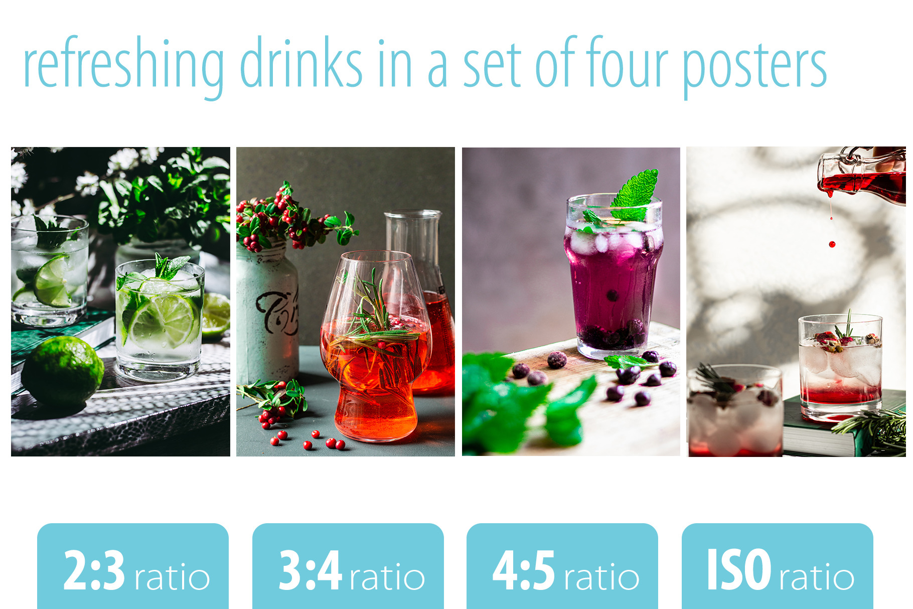 refreshing drinks posters, a Food & Drink Photo by ekolara | Creative ...