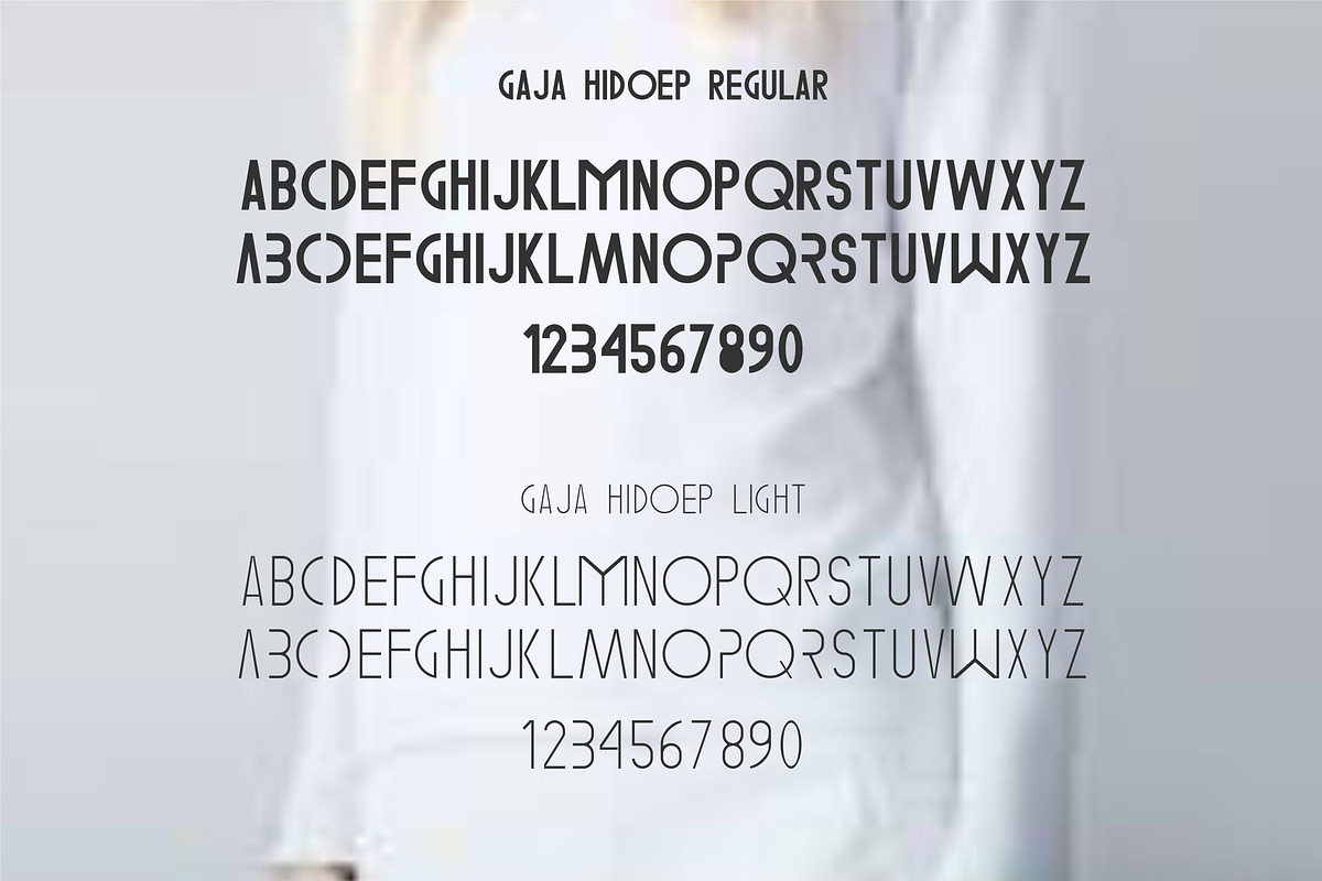 Gaja Hidoep (2 Font), a Sans Serif Font by Akdesain