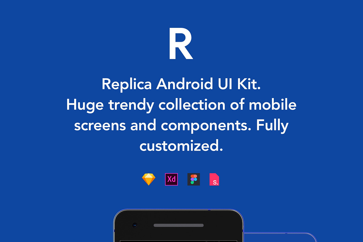 Replica Android UI Kit, an UI Kit Template by Craftwork