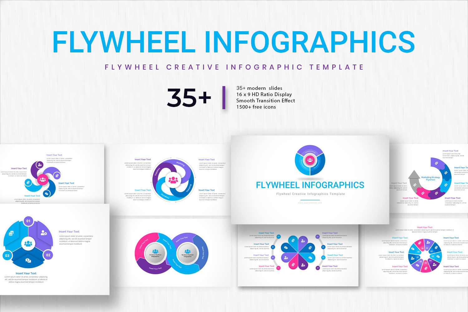 Flywheel Creative Infographic Template